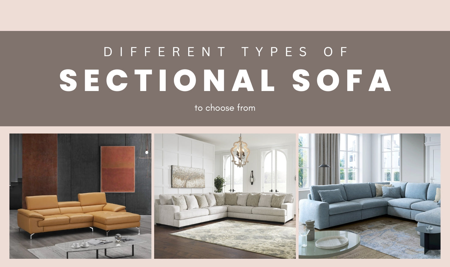 Types Of Sectional Sofas For Your Home – JenniHome