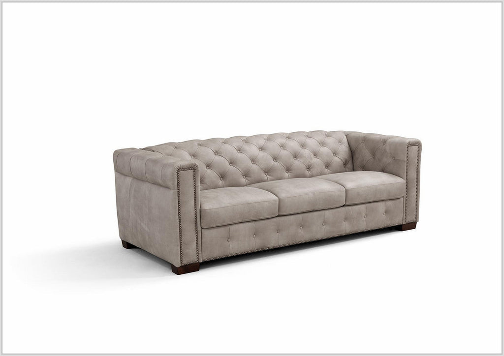 Digio Leather Callas 3-Seater Queen Sleeper Sofa in Gray – JenniHome